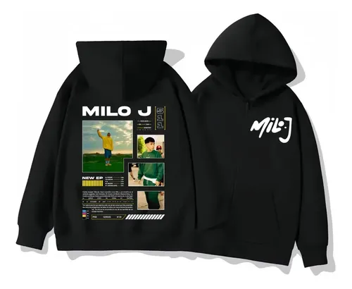 Rapper Milo J 511 Album, Com Capuz Gráfico Com Zíper, Mascul | MercadoLivre