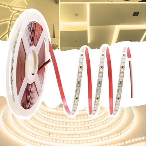 Rollo Led Unicolor Blanco Cálido 2835 De 10 Metros 120 Leds Por Metro