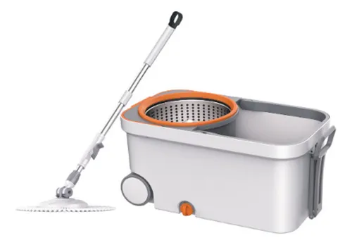 Mopa Trapeador Rectangular Giratorio Con Balde Repuesto Color Gris Mopa Trapeador Rectangular Giratorio Con Balde Repuesto Color Gris