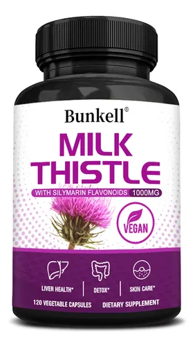 Bunkell Milk Thistle 1000 Mg - 120 Cápsulas | Parcelamento sem juros
