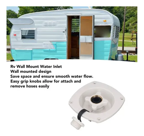 Reboque Camper Boat Rv Inlet Water Wall Mount Branco | Parcelamento sem ...
