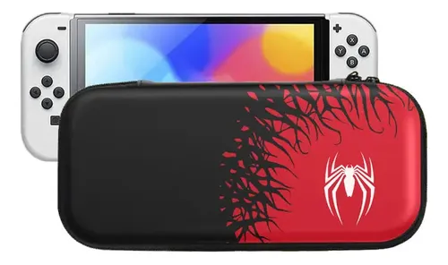 Estuche Spider Man Nintendo Switch Oled Y Cartuchos Rígido Envío Gratis
