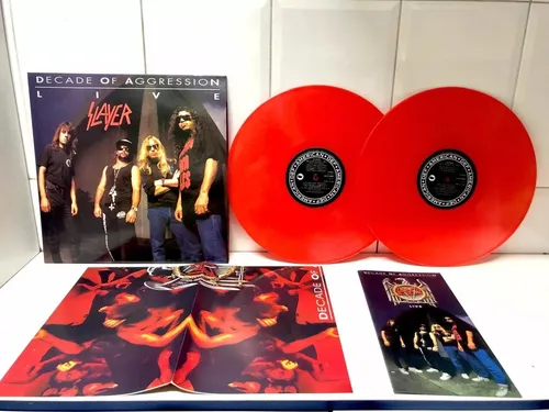 Slayer Lp Duplo Color Decade Of Agression Live Raro Disco ...