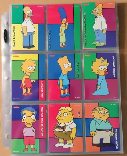 Set Base Tarjetas Simpsons 1996 Completo 100 100 Australia Meses Sin