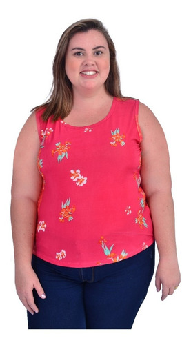 Kit 5 Blusas Plus Size Feminina Tamanho Especial Liganete