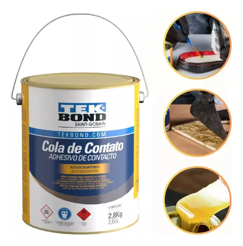 Cola Sapateiro Galão 2,8kg Tekbond Para Artesanato/mdf/pvc ...