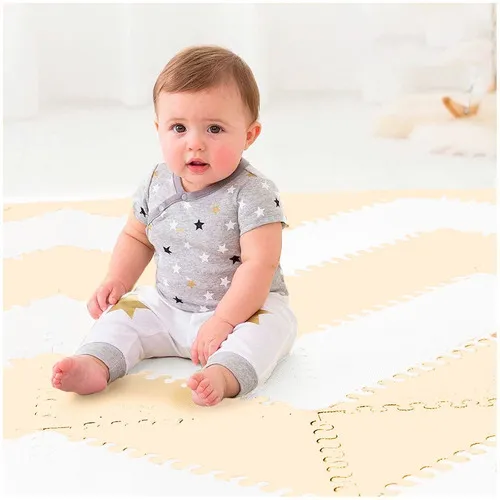 Piso De Goma Eva Encastrable Bebe Alfombra Antigolpe Nordica Color Nude