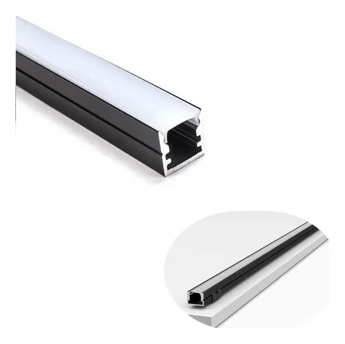 Canaleta De Led Sobrepor Baby 10x10mm Preto 2 Metros Inteiro ... Canaleta De Led Sobrepor Baby 10x10mm Preto 2 Metros Inteiro ...