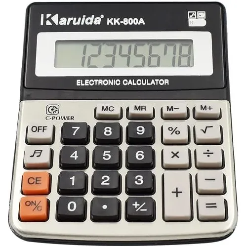 Calculadora Electrica Escritorio 8 Digitos Carga Solar Pila | MercadoLibre