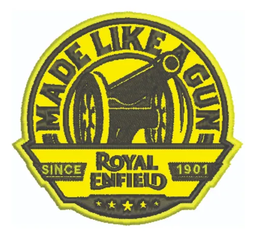 Patch Bordado Royal Enfield Like A Gun 25cm Ryl006l250a250 | MercadoLivre
