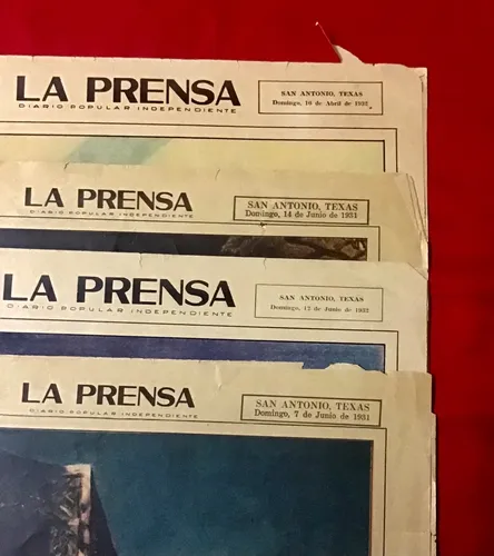 Periodico Antiguo La Prensa San Antonio Texas 1931-1932 | Meses sin interés Periodico Antiguo La Prensa San Antonio Texas 1931-1932 | Meses sin interés