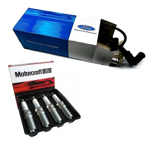 Kit Cabos + Velas Ford Originais Ecosport Ka Fiesta Courier ... Kit Cabos + Velas Ford Originais Ecosport Ka Fiesta Courier ...