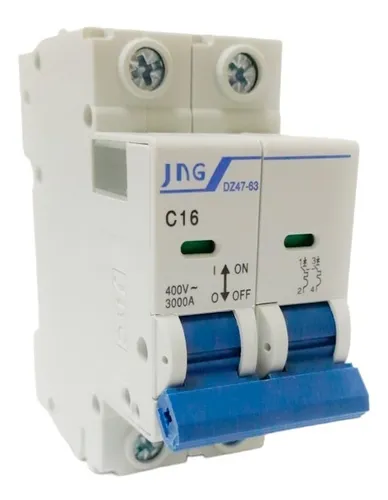 Disjuntor Jng Bipolar Din Curva C 16a | MercadoLivre