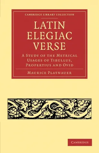 Livro Latin Elegiac Verse De Maurice Platnauer Cambridge Uni | Frete grátis