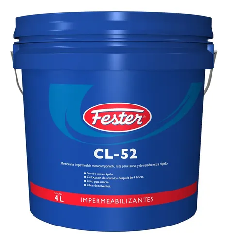 Fester Cl-52 Impermeabilizante Para Baños 4lt | Envío gratis