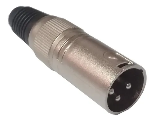 Conector Xlr Canon Macho Metalico | Cuotas sin interés
