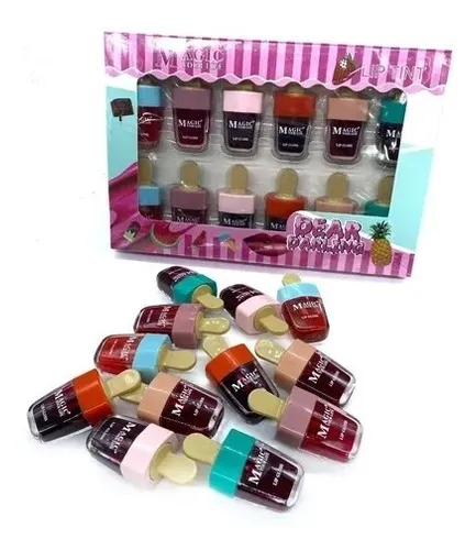 Tinta Para Labios Forma De Paleta 12 Piezas Varios Tonos Meses Sin