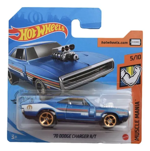 Mini Auto Hot Wheels 70 Dodge Charger R T Azul Muscle Hwl3 Cuotas