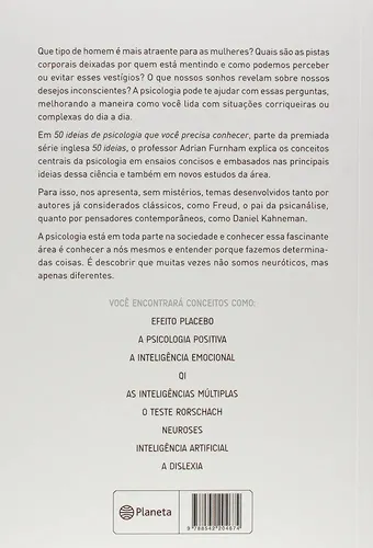 Comprar 50 Idéias De Psicologia Que Você Precisa Conhecer
