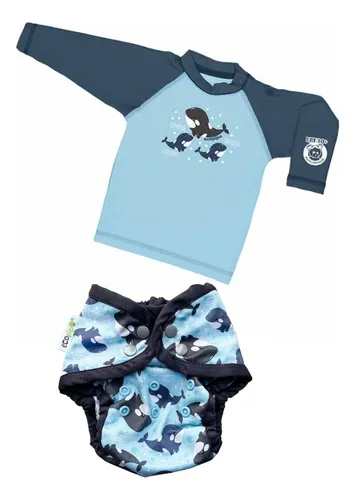 Pañal De Natación Y Playera Coordinados Ecopipo | Cuotas sin interés Pañal De Natación Y Playera Coordinados Ecopipo | Cuotas sin interés