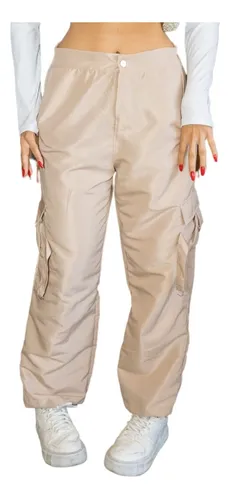 Calça Cargo Jogger Unissex Skatista Bolsos Larga Tactel Novo