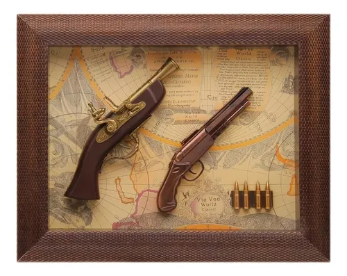 Quadro De Armas Antigas Decoração Retro Garrucha Faca | Frete grátis Quadro De Armas Antigas Decoração Retro Garrucha Faca | Frete grátis