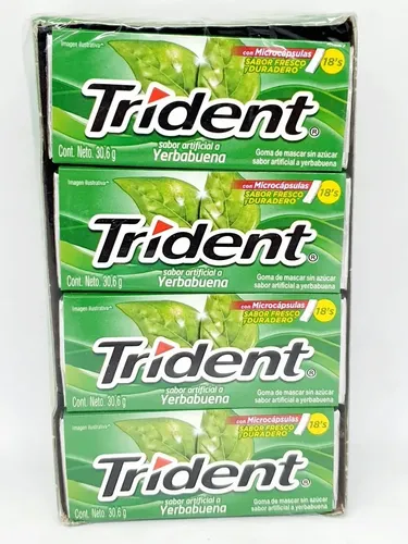 Trident Value Pack Yerbabuena 12 Piezas Adams | Meses sin interés