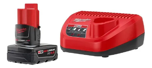 Kit Cargador Y Bateria M12 4ah Milwaukee | MercadoLibre