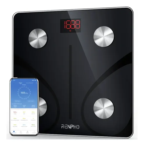Bascula Digital Peso Baño Bluetooth Personas 175 Kg Pesa Corporal Baño ...
