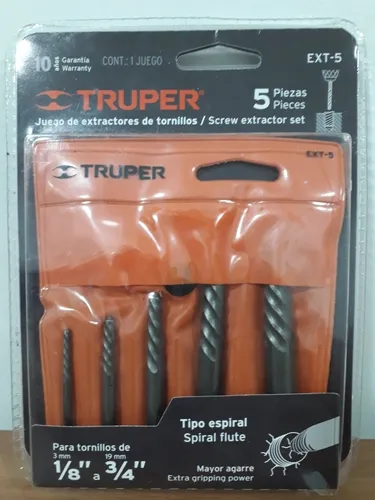 Juego De Extractores De Tornillos 5pzas. Truper | MercadoLibre