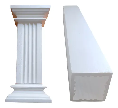Molde Unicel Para Colar Columna Cuadrada 20x244 Polymolduras Columna ...