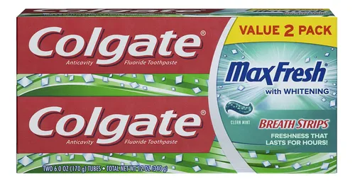 Toothpaste Colgate Max Fresh Whitening Clean Mint 175ml 2pk | MercadoLibre