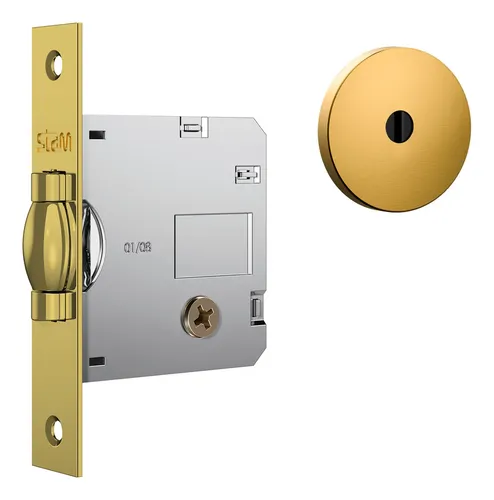 Fechadura Rolete Stam 1005 Gold Tetra Pivotante Ros. Redonda Cor ... Fechadura Rolete Stam 1005 Gold Tetra Pivotante Ros. Redonda Cor ...