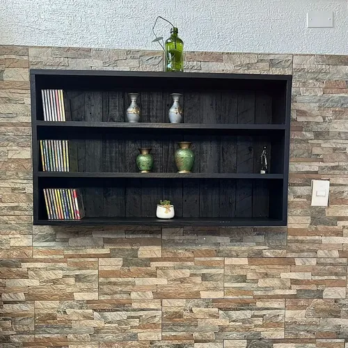 Repisa Porta Cds 100cm X 59cm X 17cm Arrebol Pallet | Cuotas sin interés
