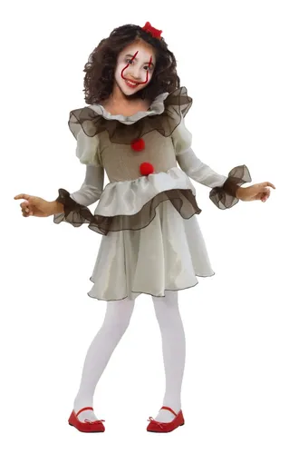Disfraz Vestido Payaso Eso Con Accesorios Infantil Niña