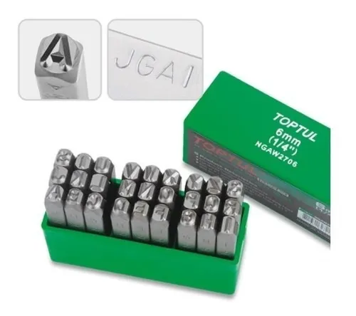 Juego Letras De Golpe 4 Mm (5/32 ) - Toptul | Cuotas sin interés
