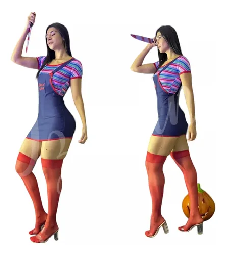 Disfraz De Chucky Sexi Para Mujer Halloween Chucky Envío Gratis