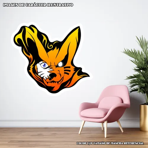 Anime Naruto And Kurama Sticker Md 75340 Cuotas Sin Interés