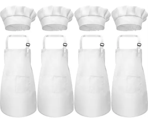 Chengu Juego De Delantal Y Gorro De Chef Para Niños De 8 Pie Cuotas Sin Interés
