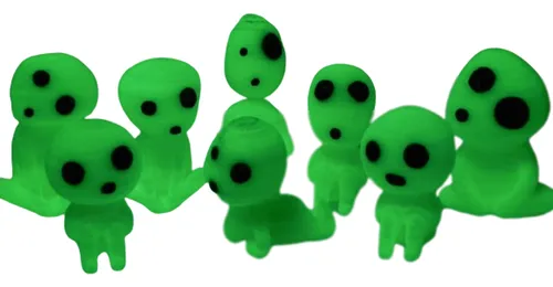 Kodama Ghibli Espíritus Del Bosque Luminiscente X8 Variados | MercadoLibre Kodama Ghibli Espíritus Del Bosque Luminiscente X8 Variados | MercadoLibre