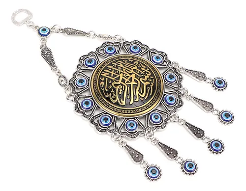 Islamic Blue Evil Eye Turkish Blessing Amulet Wall Hanging | MercadoLivre