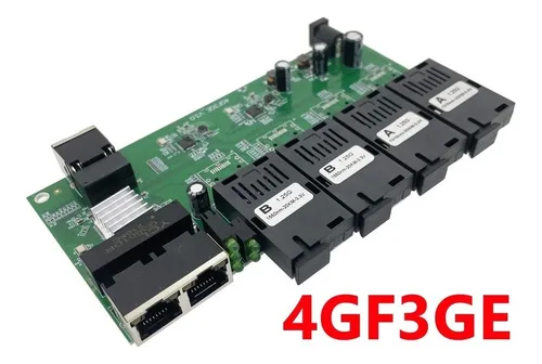 Switch Placa Metro Giga 4gf2ge Conversor De Midia Giga Aabb Switch Placa Metro Giga 4gf2ge Conversor De Midia Giga Aabb