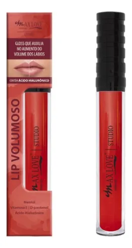 Gloss Labial Lip Volumoso Aumenta Lábios Cor 21 Max Love Frete Grátis