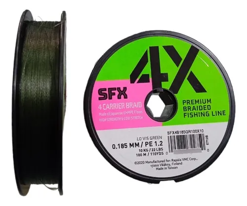 Línea Trenzada Sufix 4x. 0.185 Mm, 22 Lbs. Sfx 4x. Línea Trenzada Sufix 4x. 0.185 Mm, 22 Lbs. Sfx 4x.