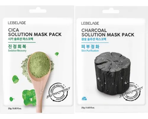 Mascarillas Coreana Cica Y Carbon Activo Anti Manchas 20pz Meses