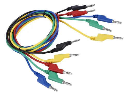 5pcs P1036 1m 4mm Connector Banana Para Cable Pinza Cocodril | MercadoLibre