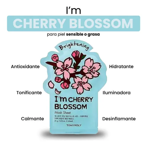 Mascarilla Facial Flor De Cerezo Hidratante Tonymoly Meses Sin Interés