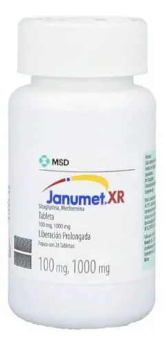 Janumet Xr 100 Mg 1000 Mg 28 Tabletas Envío Gratis