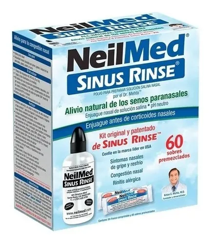 Neil Med Sinus Rinse Enjuage Nasal De Sol Salina 60 Sobres en venta en ... Neil Med Sinus Rinse Enjuage Nasal De Sol Salina 60 Sobres en venta en ...