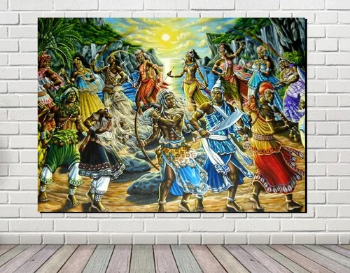 Cuadro Decorativo Orishas No 3 Colores | Meses sin interés